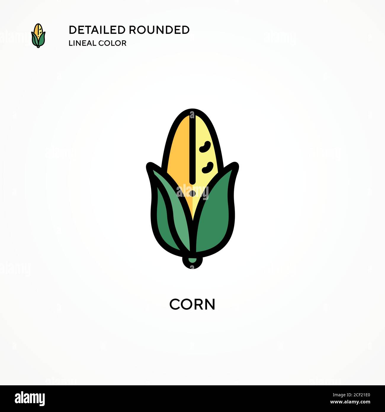 Corn vector icon. Modern vector illustration concepts. Easy to edit and ...