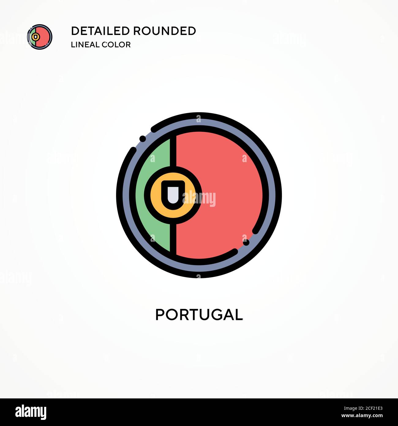 Portugal vector icon. Modern vector illustration concepts. Easy to edit ...