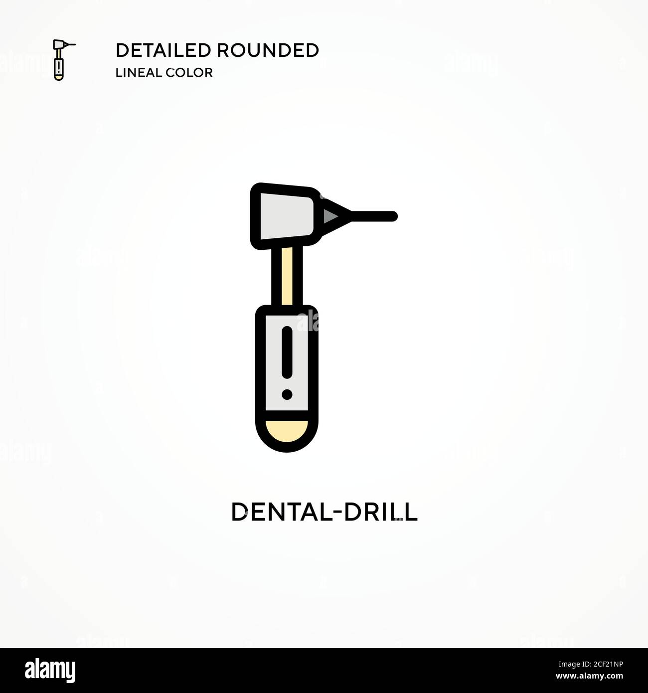 Dental-drill vector icon. Modern vector illustration concepts. Easy to ...
