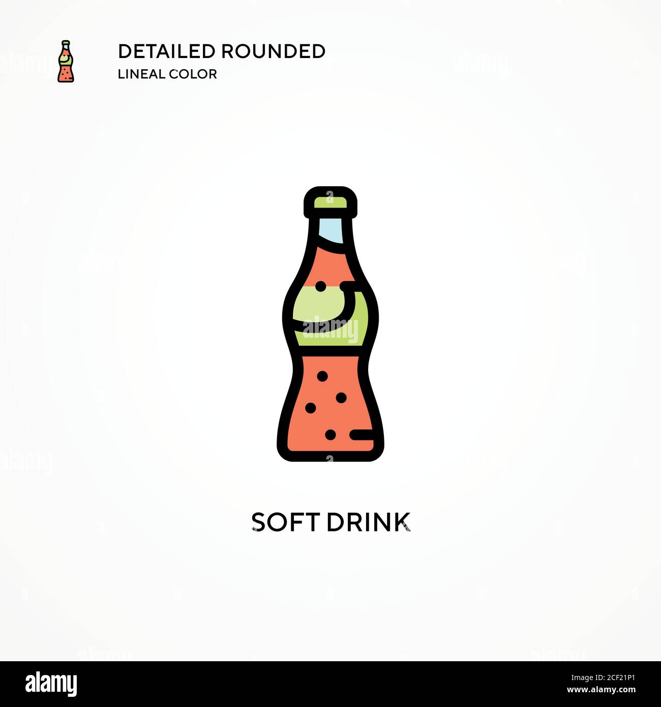 Soft drink vector icon. Modern vector illustration concepts. Easy to ...