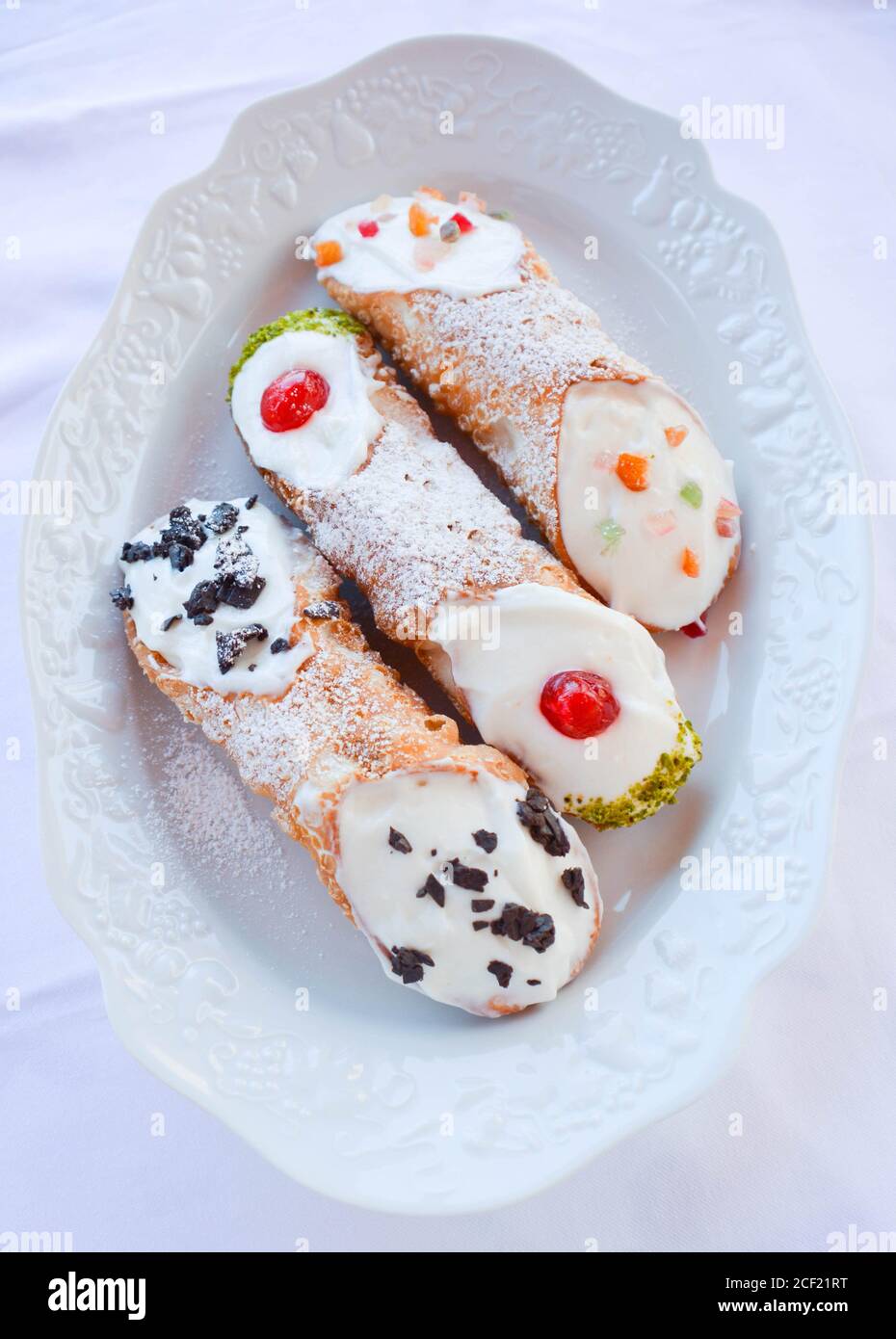 real cannoli freshly made according ancient tradition Stock Photo - Alamy