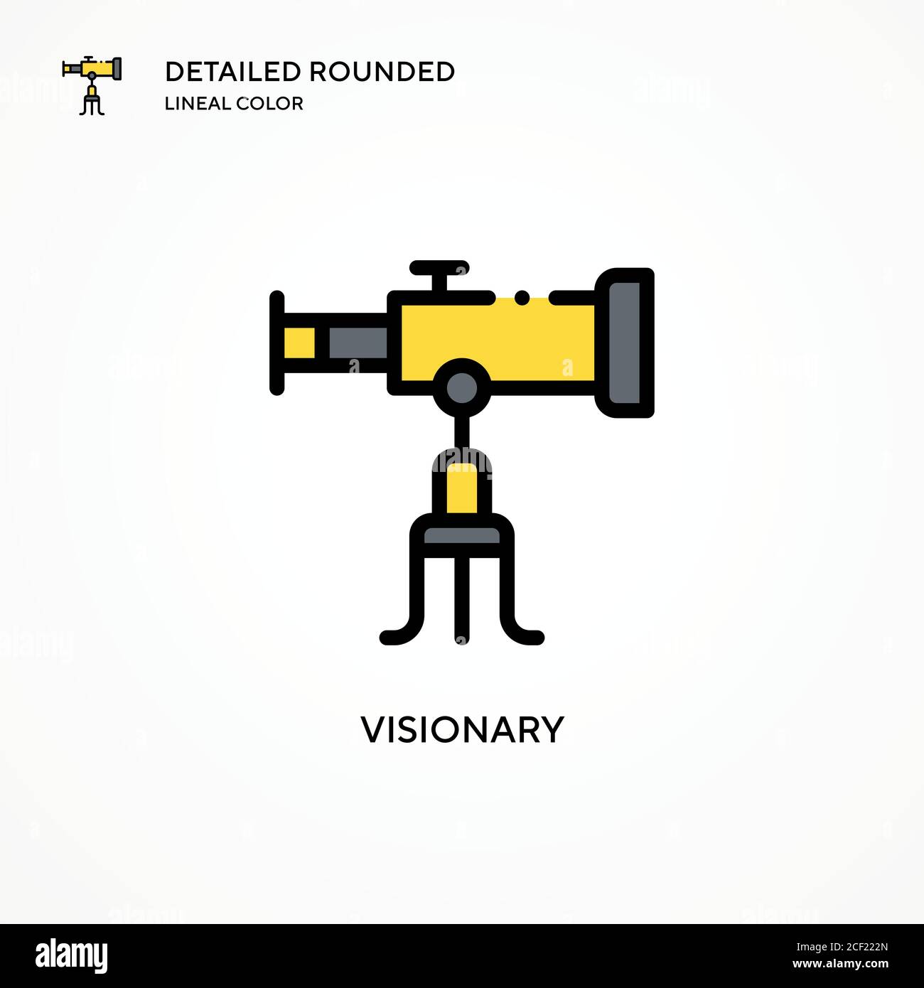 Visionary vector icon. Modern vector illustration concepts. Easy to ...
