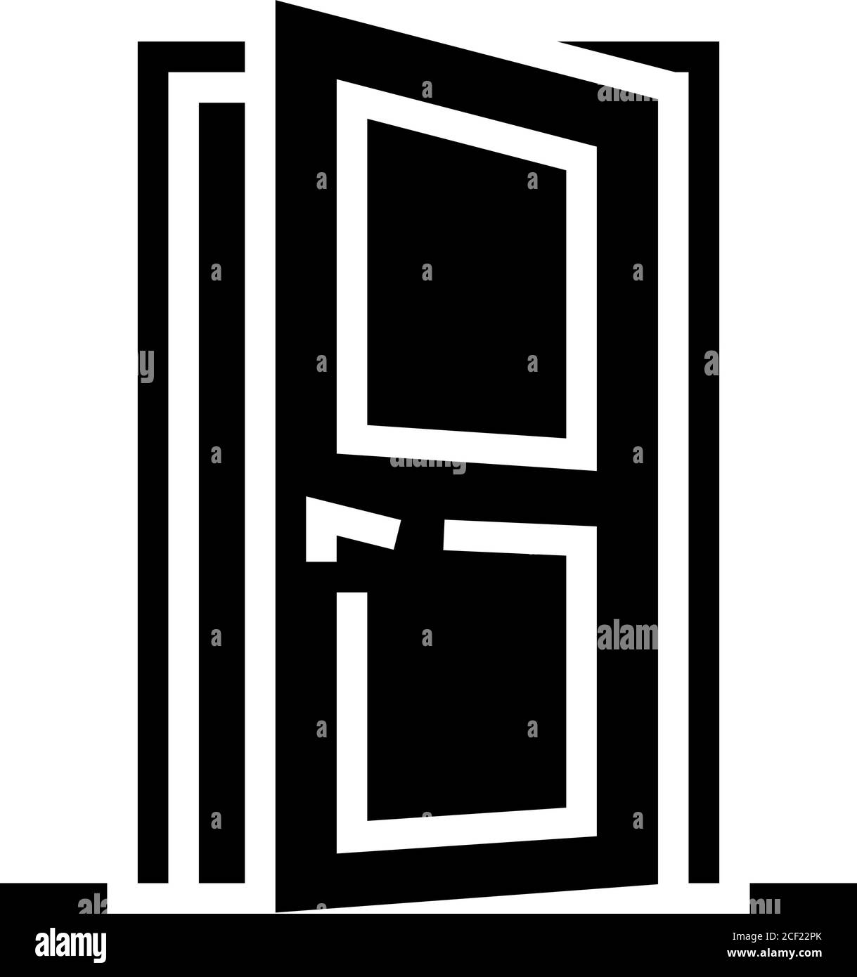 entry door glyph icon vector illustration Stock Vector Image & Art - Alamy