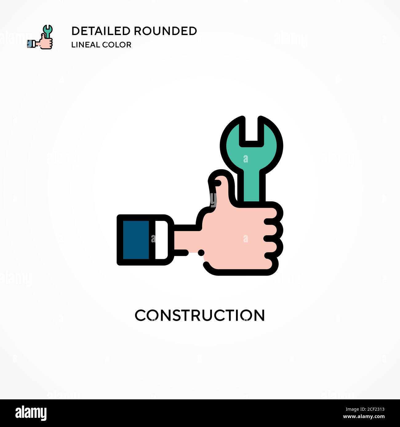 Construction vector icon. Modern vector illustration concepts. Easy to ...