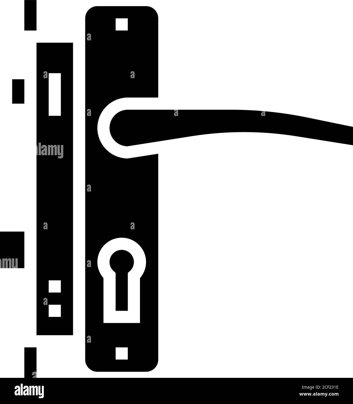 Folding door lock Stock Vector Images - Alamy