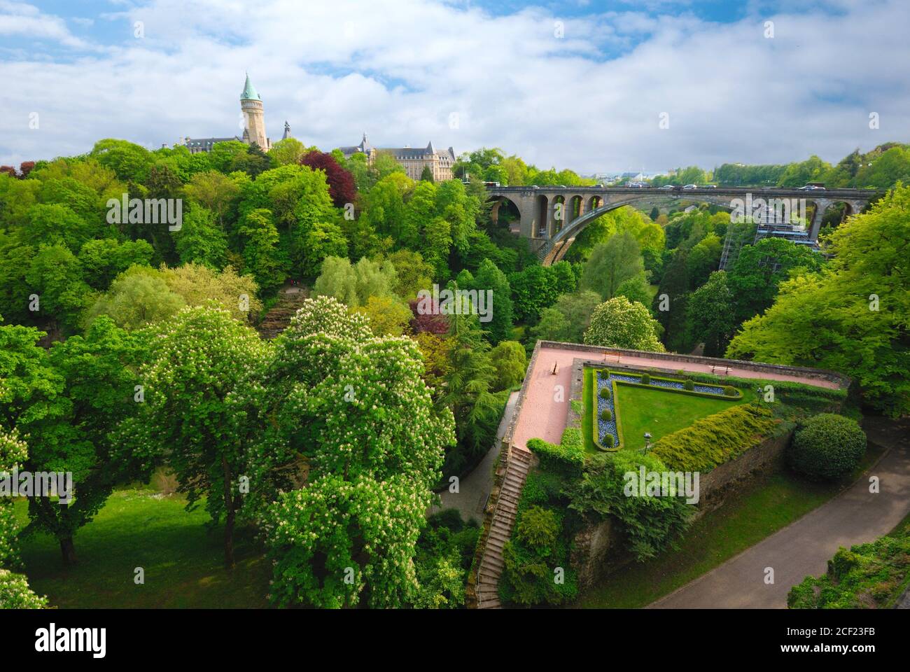 Pont Adolphe Bridge, Luxembourg Stock Photo - Alamy