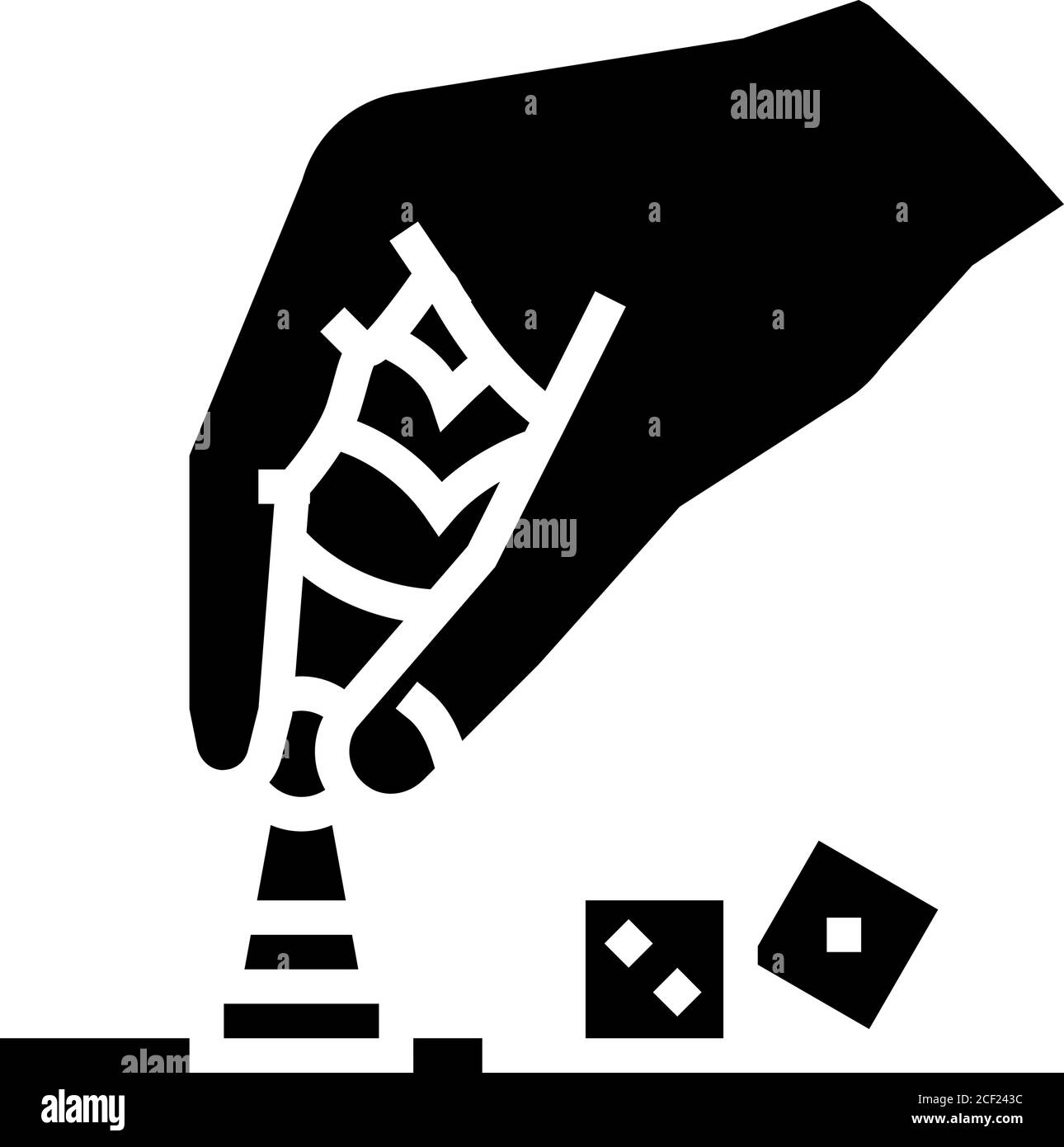 playing game glyph icon vector illustration Stock Vector Image & Art ...
