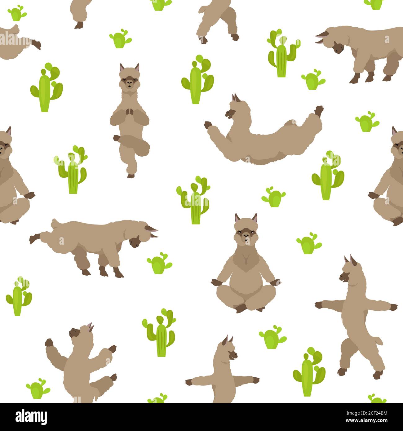 Camelids family collection. Alpaca yoga graphic design. Vector illustration Stock Vector Image ...