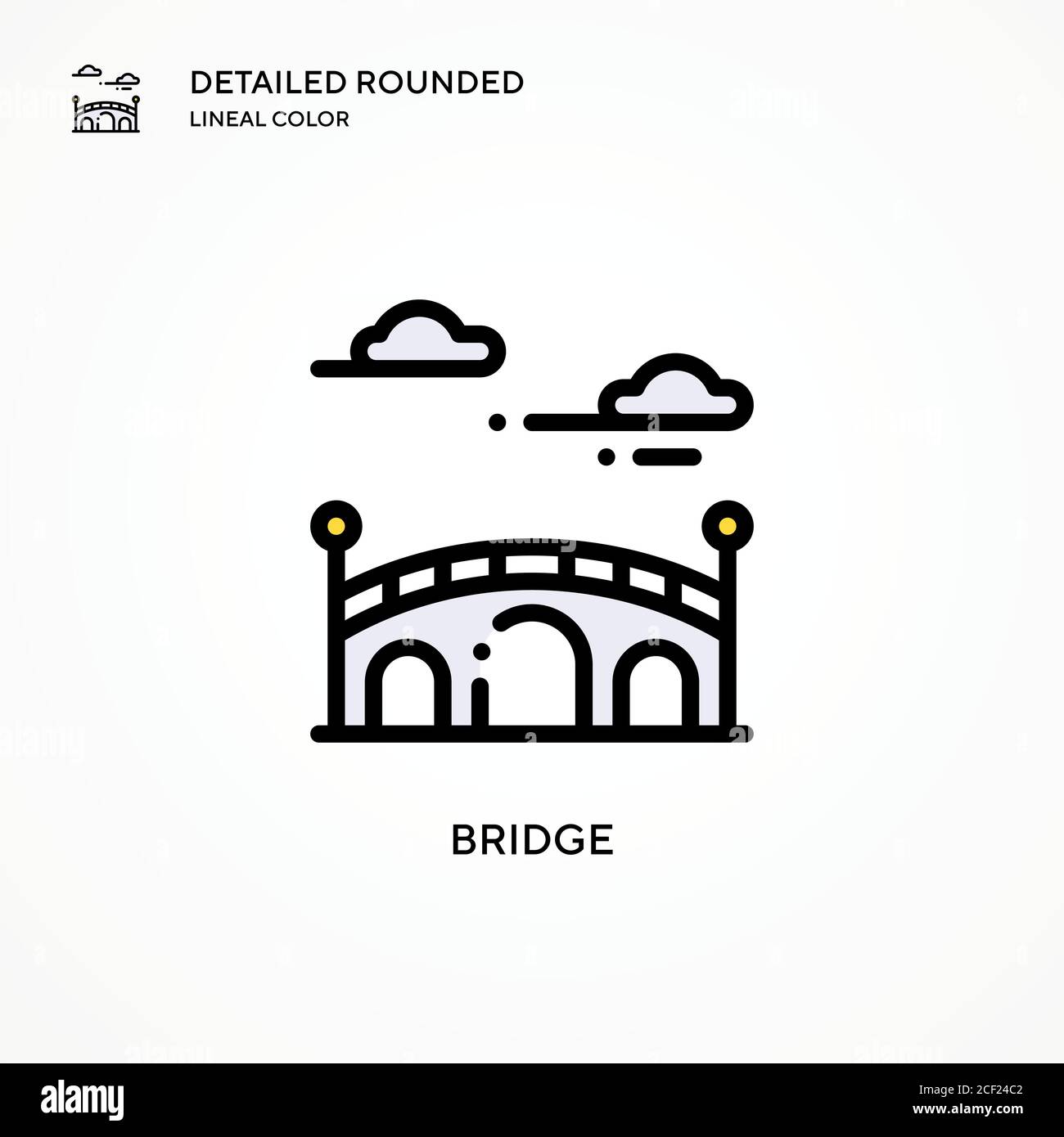 Bridge vector icon. Modern vector illustration concepts. Easy to edit ...