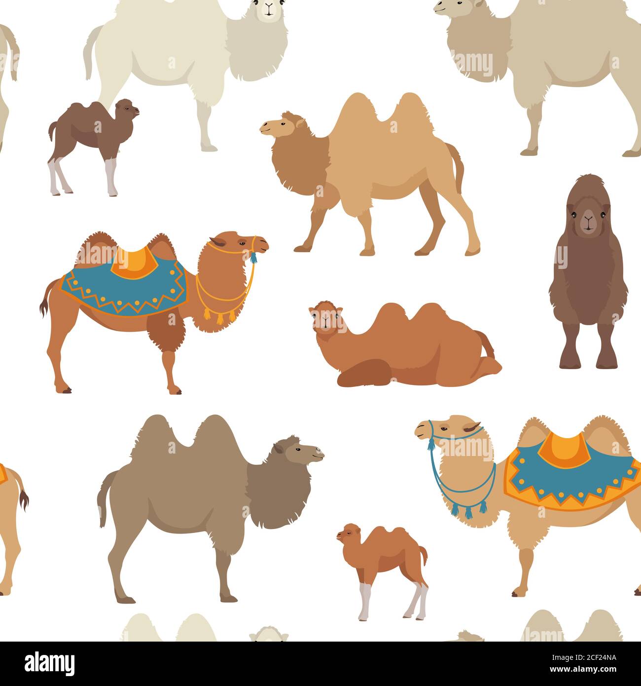 Bactrian camel caravan gobi Stock Vector Images - Alamy