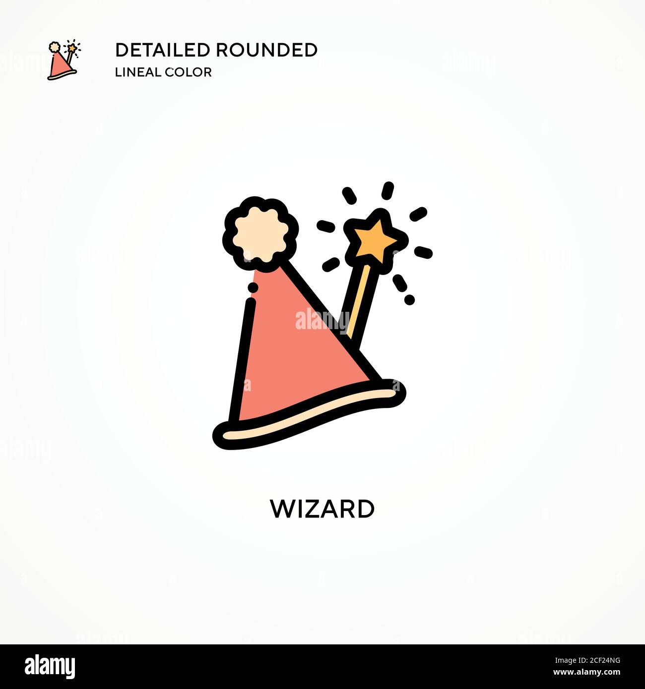 Wizard vector icon. Modern vector illustration concepts. Easy to edit ...