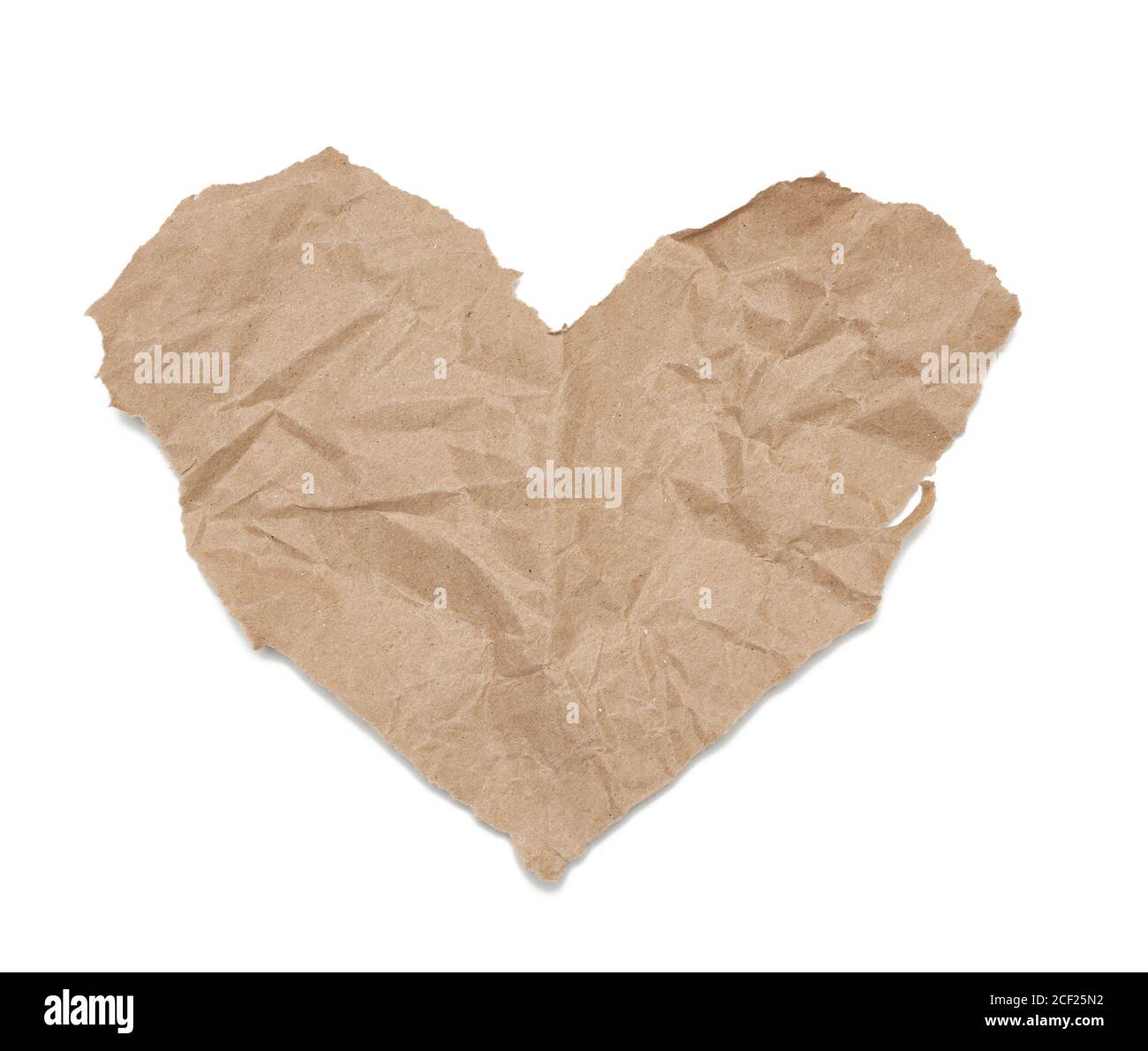 Crumpled paper craft background color Cut Out Stock Images & Pictures ...