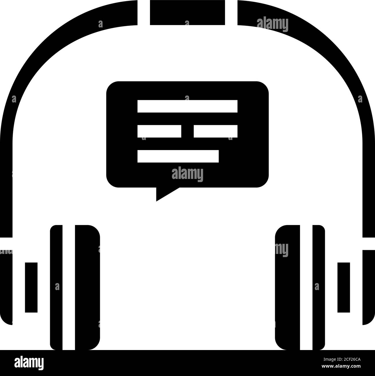 listening music earphones glyph icon vector illustration Stock Vector ...