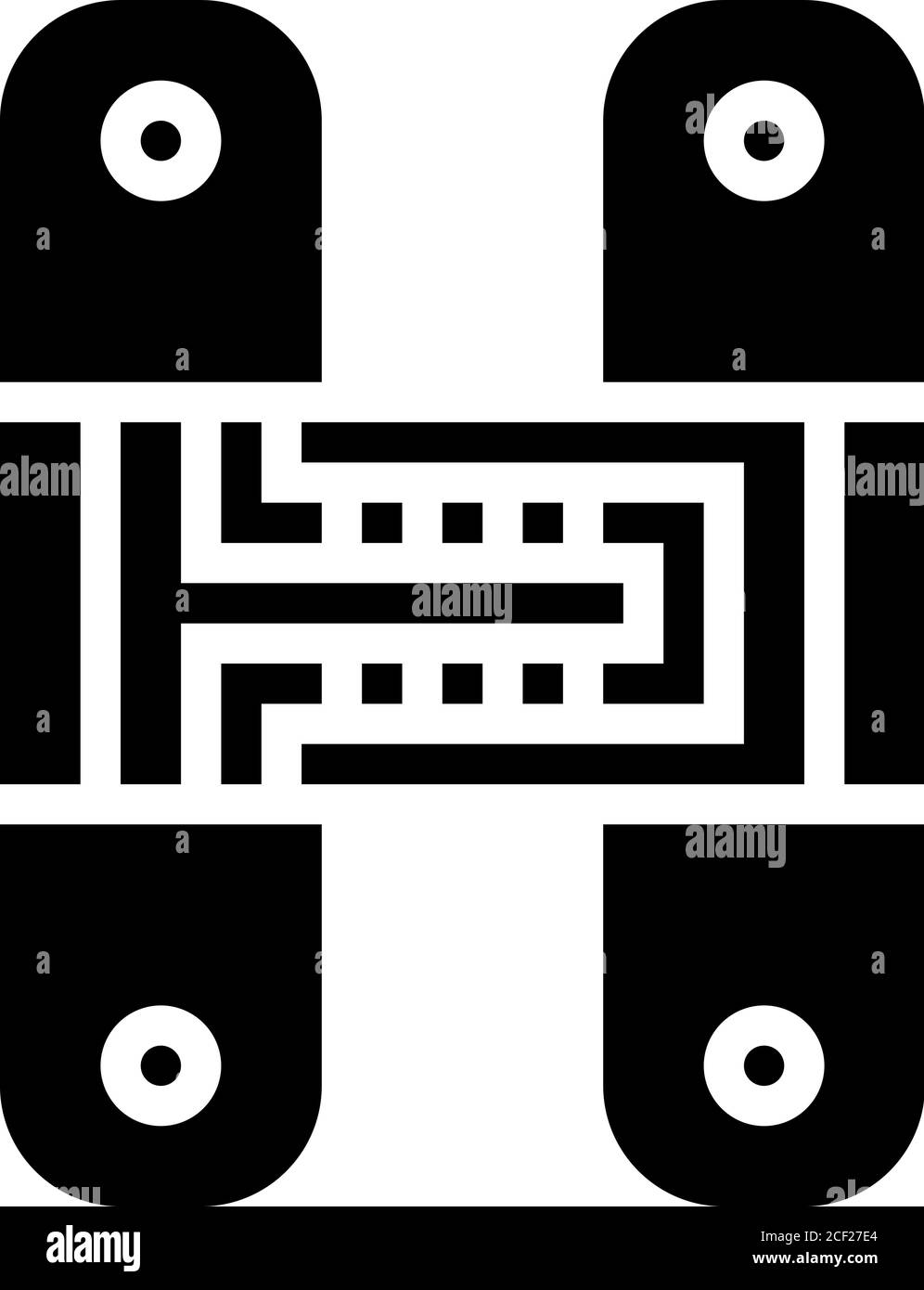 hidden hinges glyph icon vector illustration Stock Vector Image & Art ...