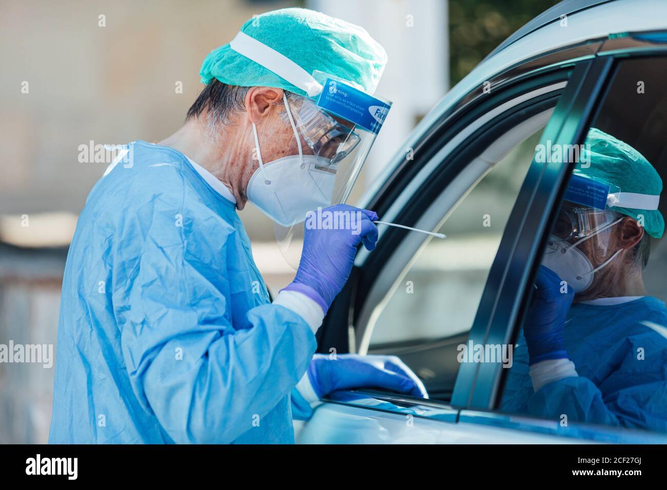 Healthcare nasal swab pcr hi-res stock photography and images - Alamy