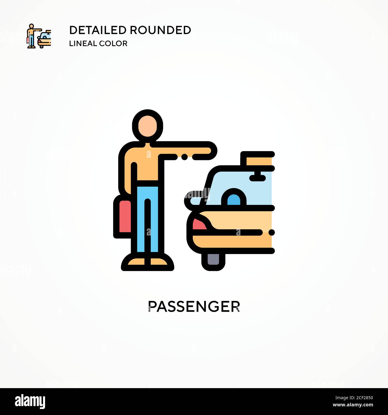 Passenger vector icon. Modern vector illustration concepts. Easy to ...