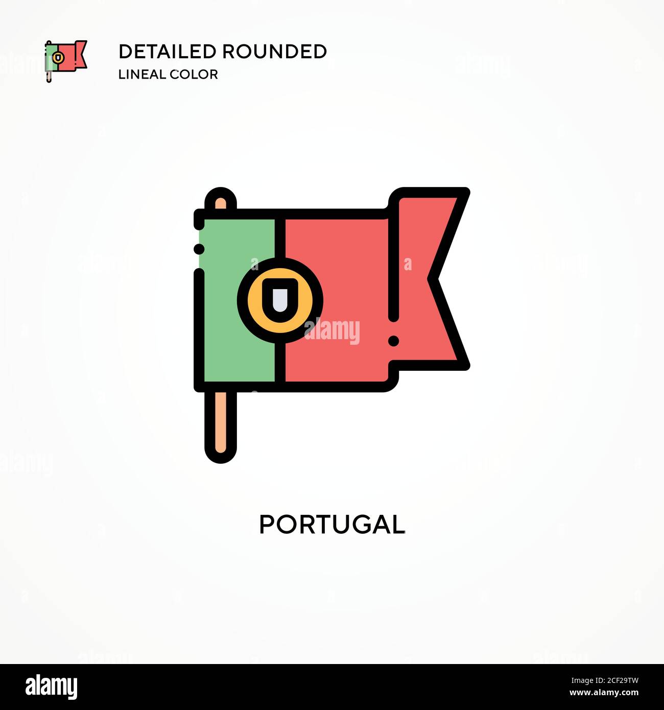 Portugal vector icon. Modern vector illustration concepts. Easy to edit ...