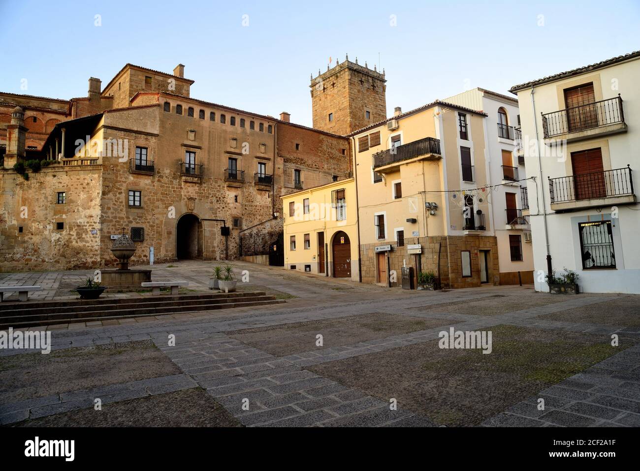 San Nicolas square: Palace of the Marquess of Mirabel, Plasencia ...