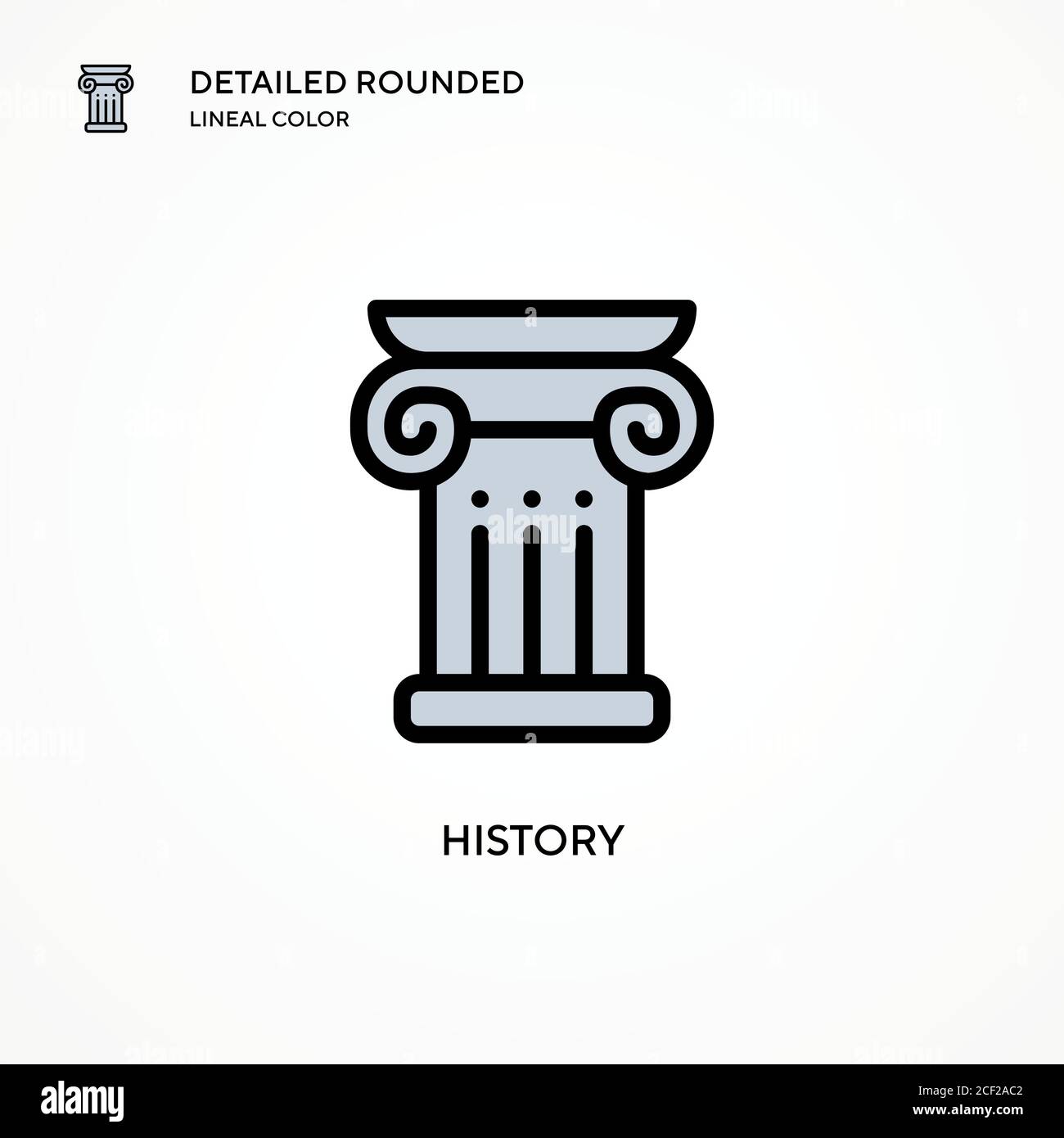 History vector icon. Modern vector illustration concepts. Easy to edit ...