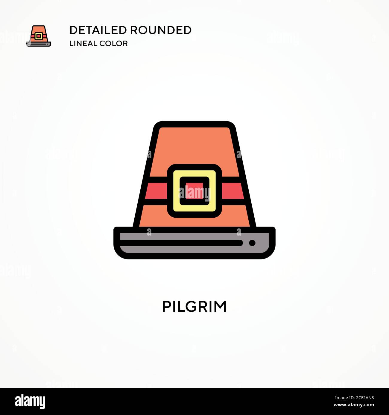 Pilgrim vector icon. Modern vector illustration concepts. Easy to edit ...
