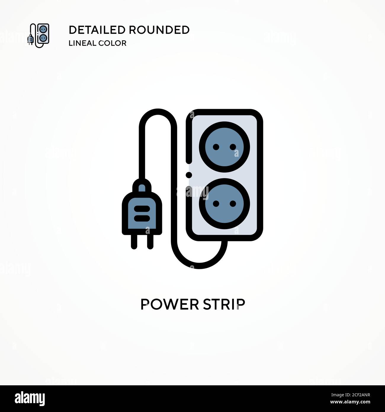 Power strip vector icon. Modern vector illustration concepts. Easy to ...