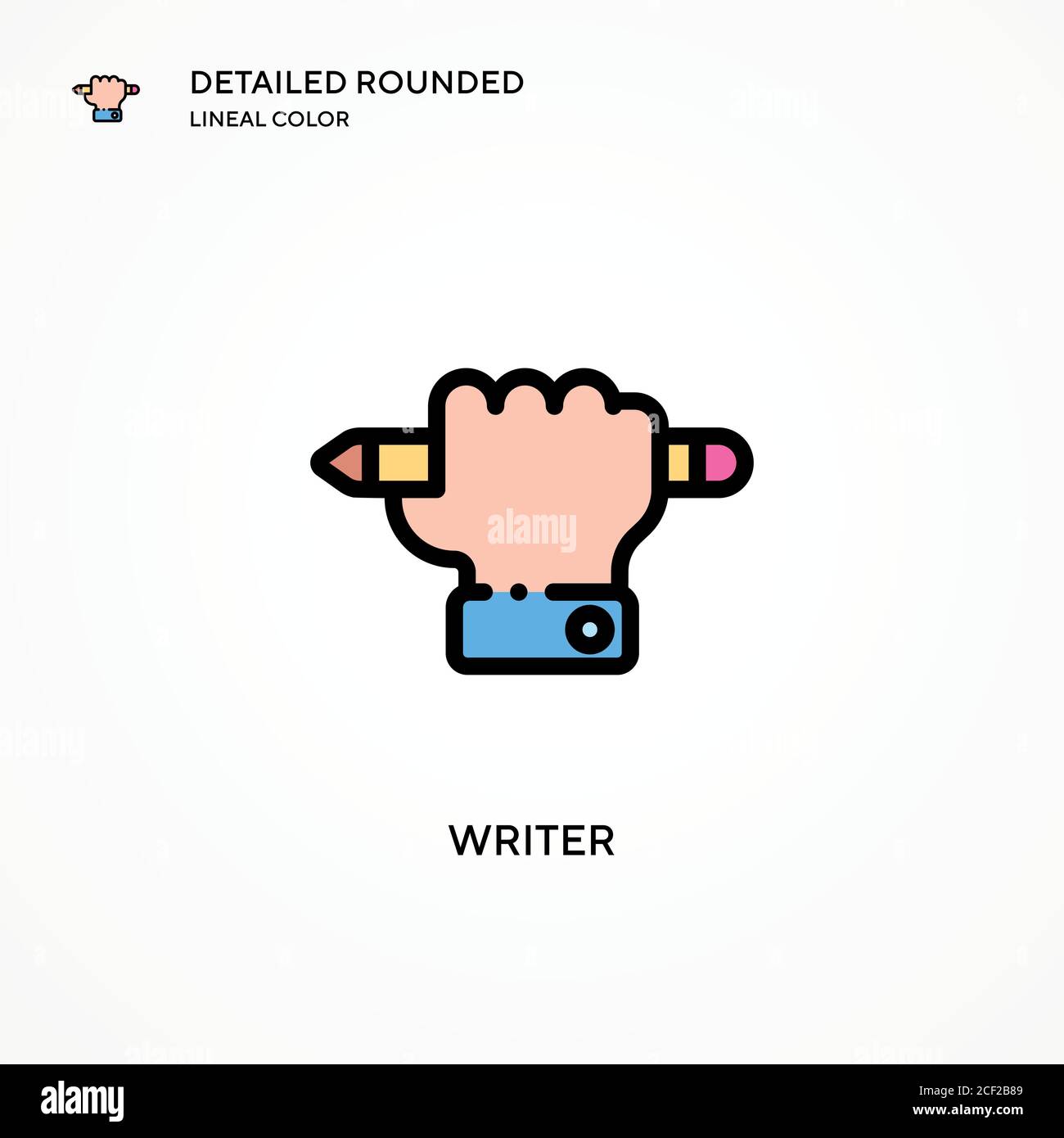 Writer vector icon. Modern vector illustration concepts. Easy to edit ...