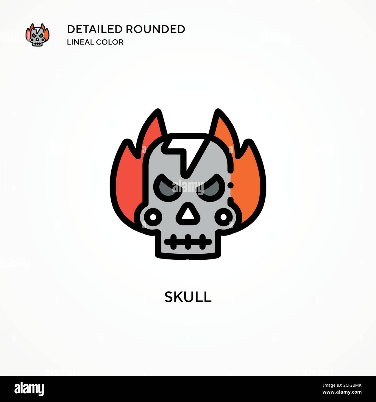 Skull vector icon. Modern vector illustration concepts. Easy to edit ...