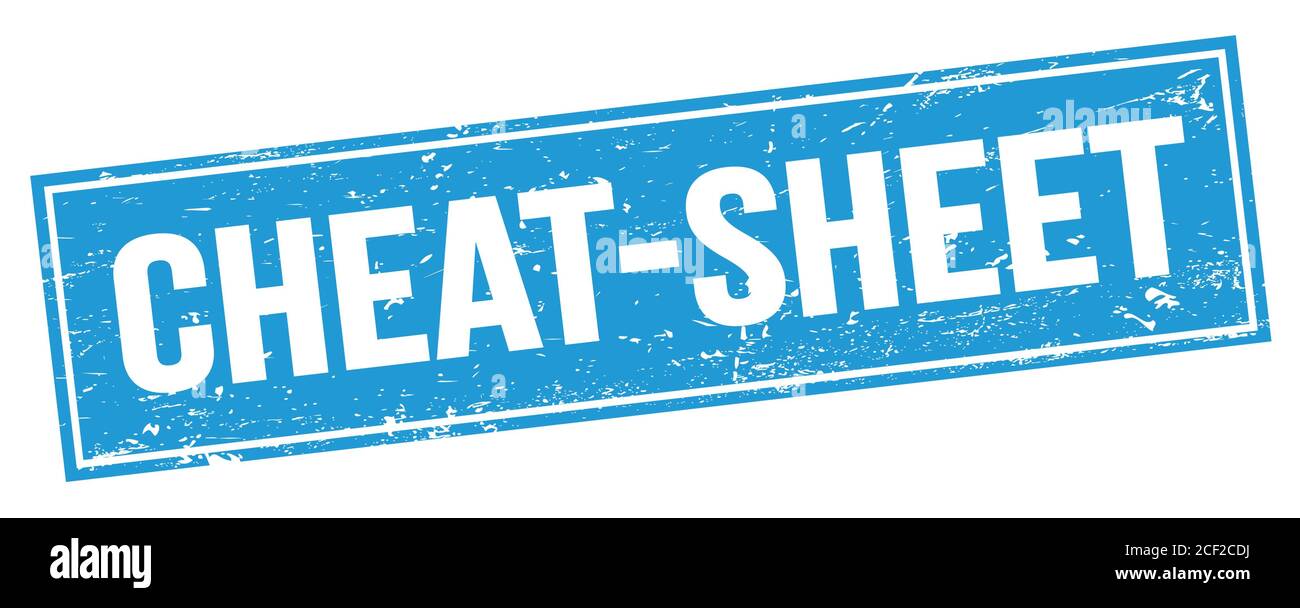 Cheat sheet word hi-res stock photography and images - Alamy