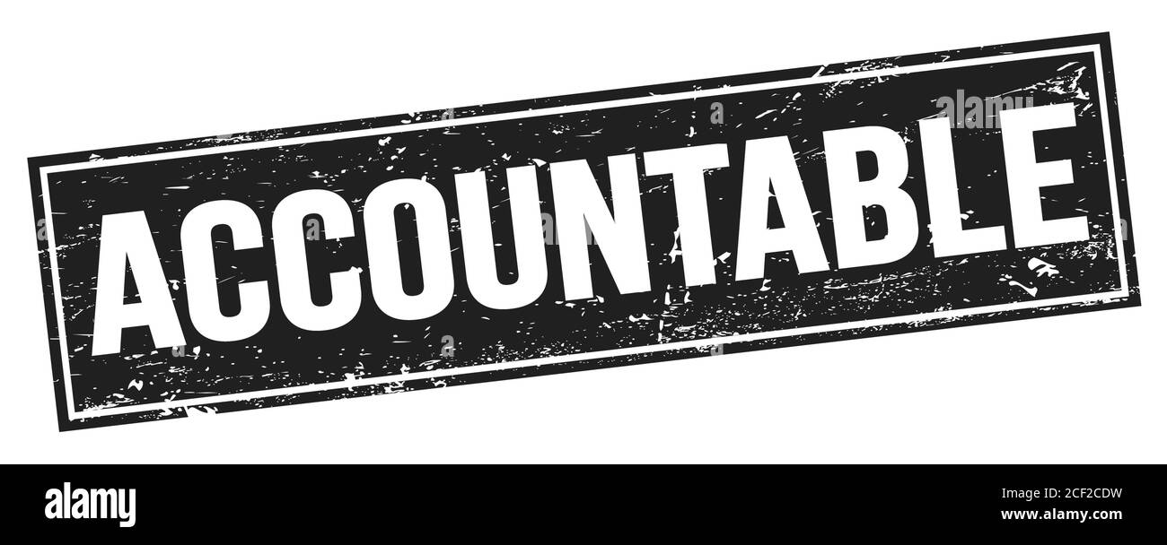 Accountable stamp Black and White Stock Photos & Images - Alamy