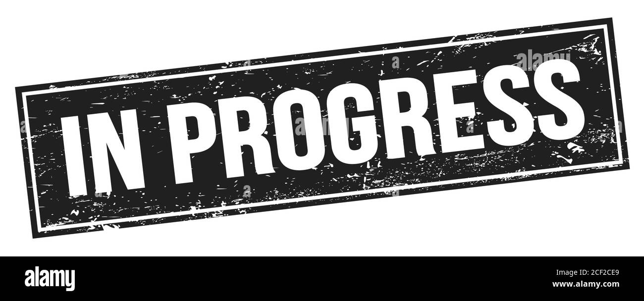 Progress stamp Black and White Stock Photos & Images - Alamy