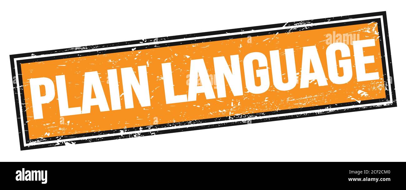 Plain language stamp hi-res stock photography and images - Alamy