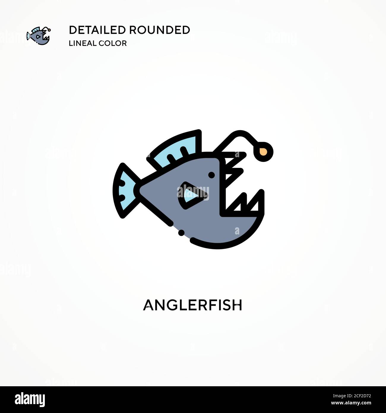 Deep sea anglerfish vector vectors hi-res stock photography and images ...