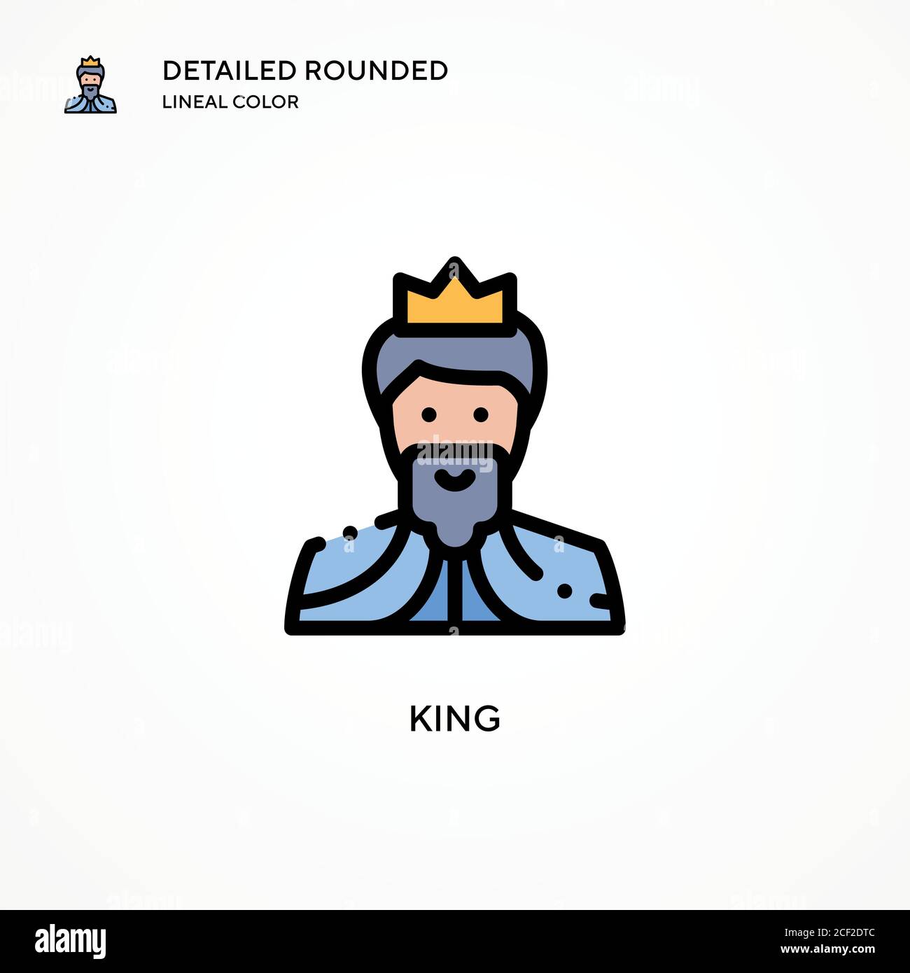 King vector icon. Modern vector illustration concepts. Easy to edit and ...