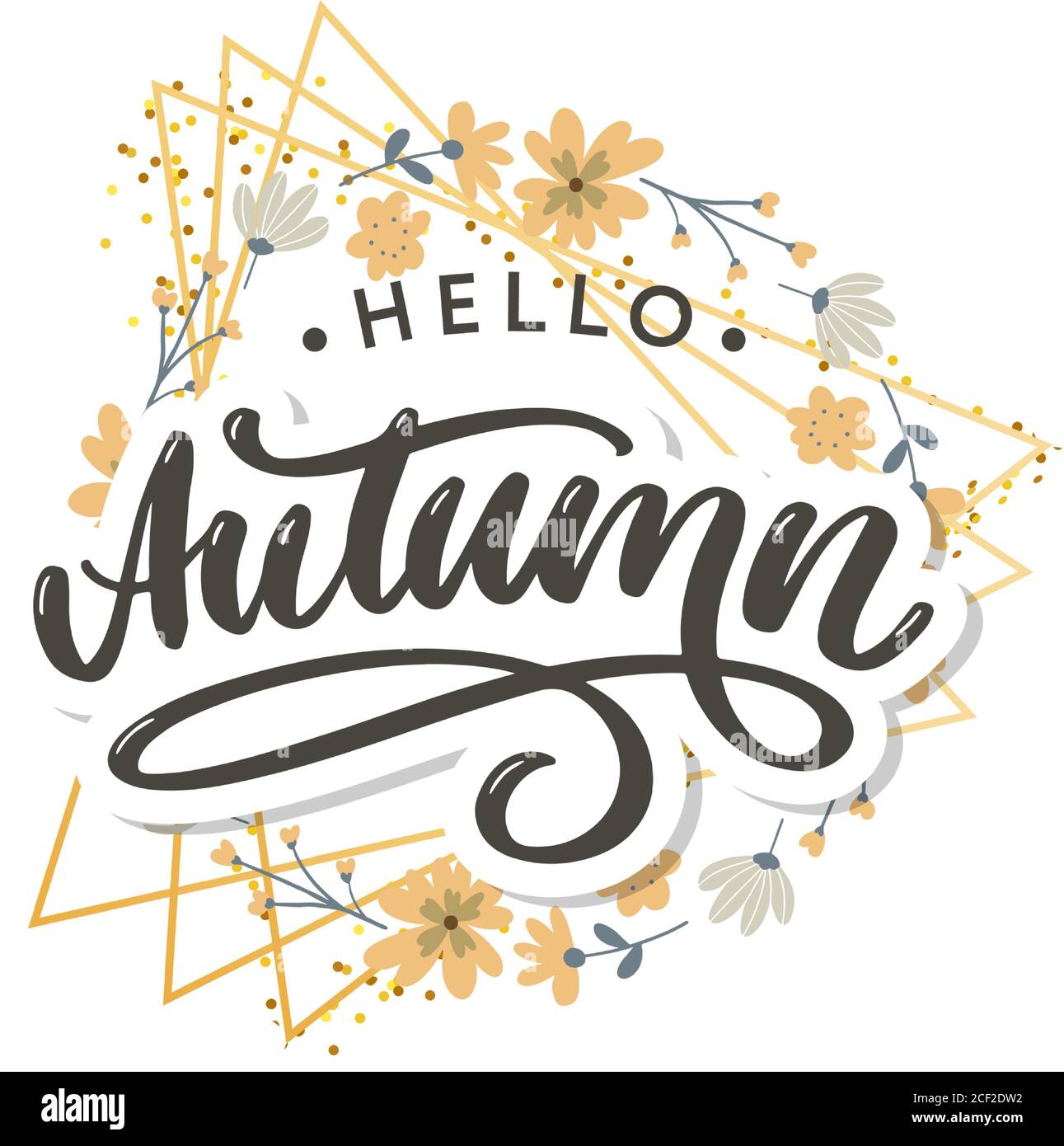 Hello september on yellow Stock Vector Images - Alamy