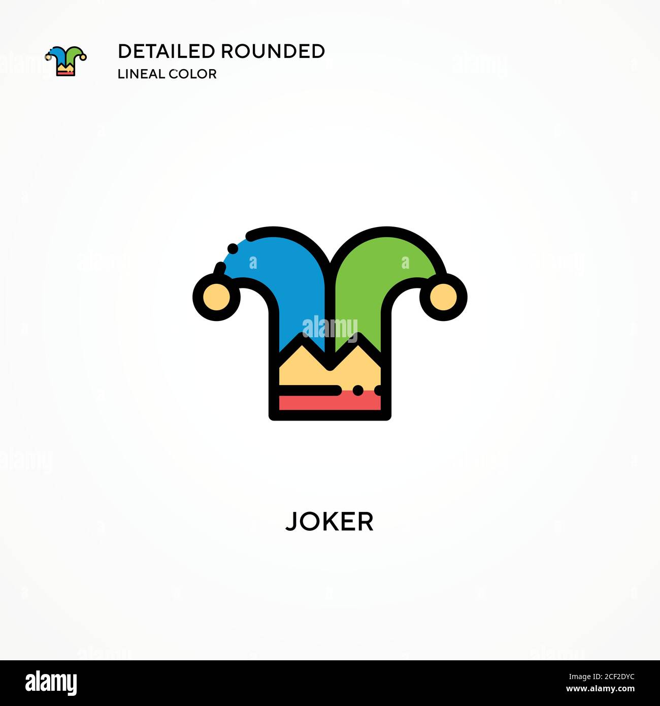 Joker vector icon. Modern vector illustration concepts. Easy to edit ...