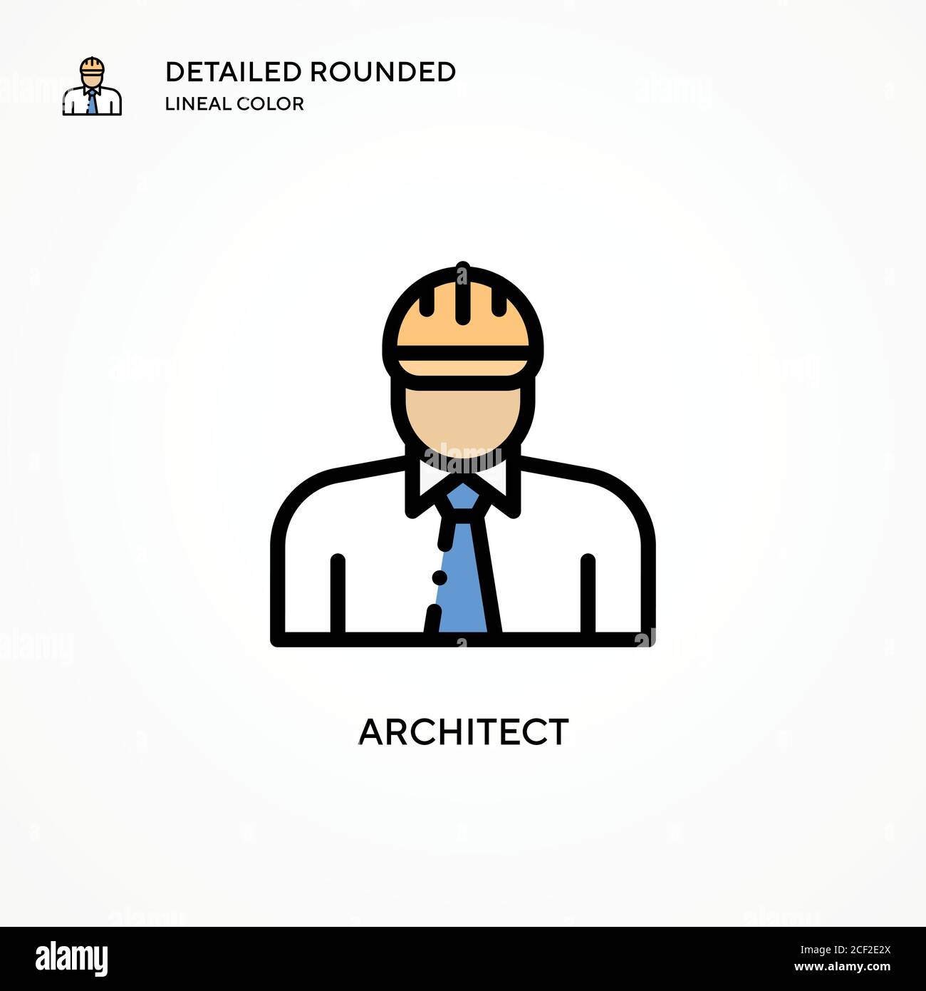 Architect vector icon. Modern vector illustration concepts. Easy to ...