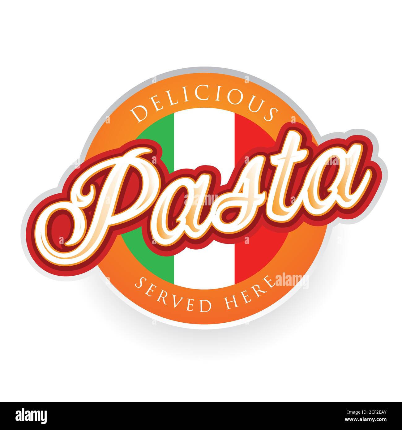 Food label pasta Stock Vector Images - Alamy