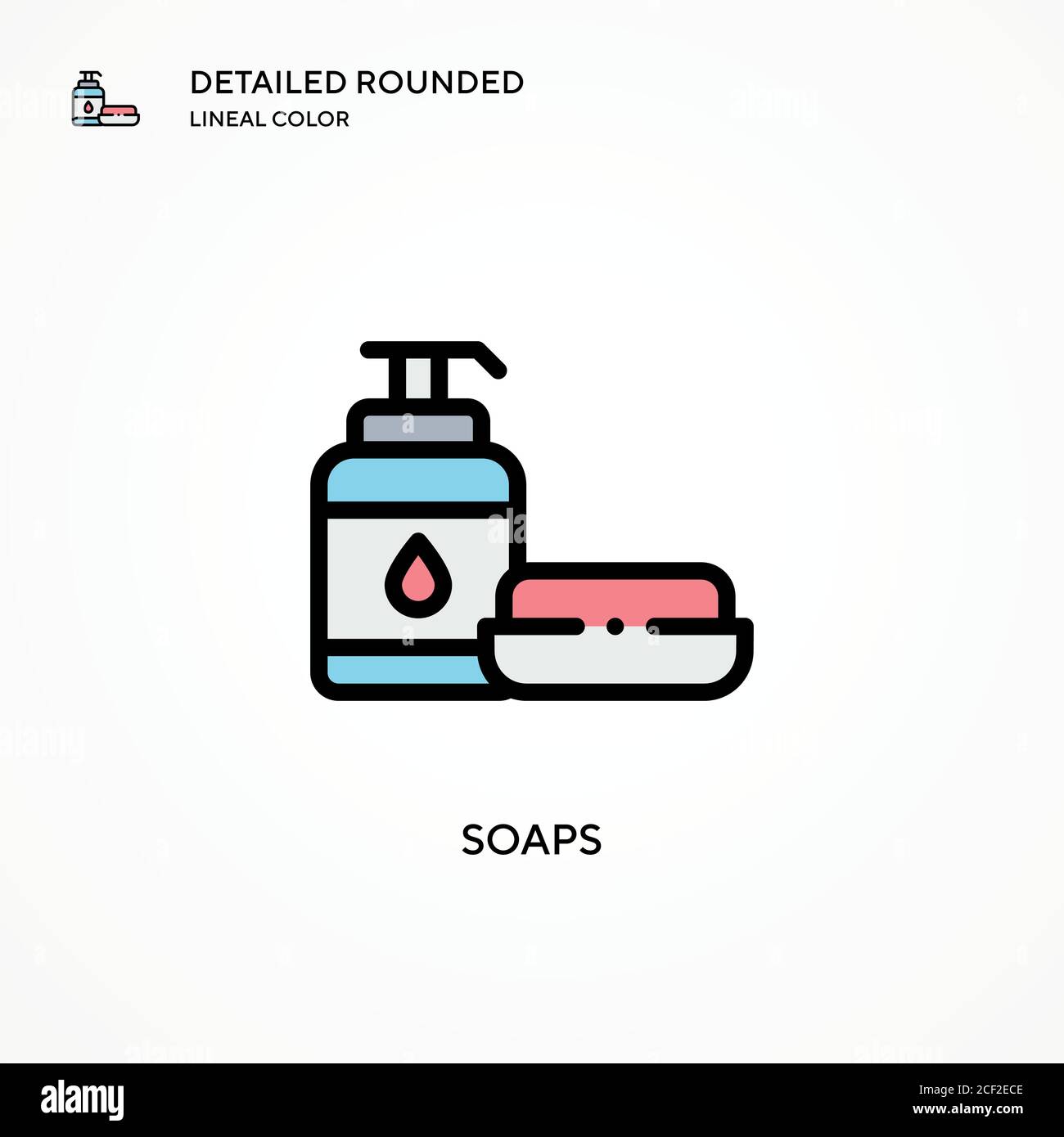 Soaps vector icon. Modern vector illustration concepts. Easy to edit ...