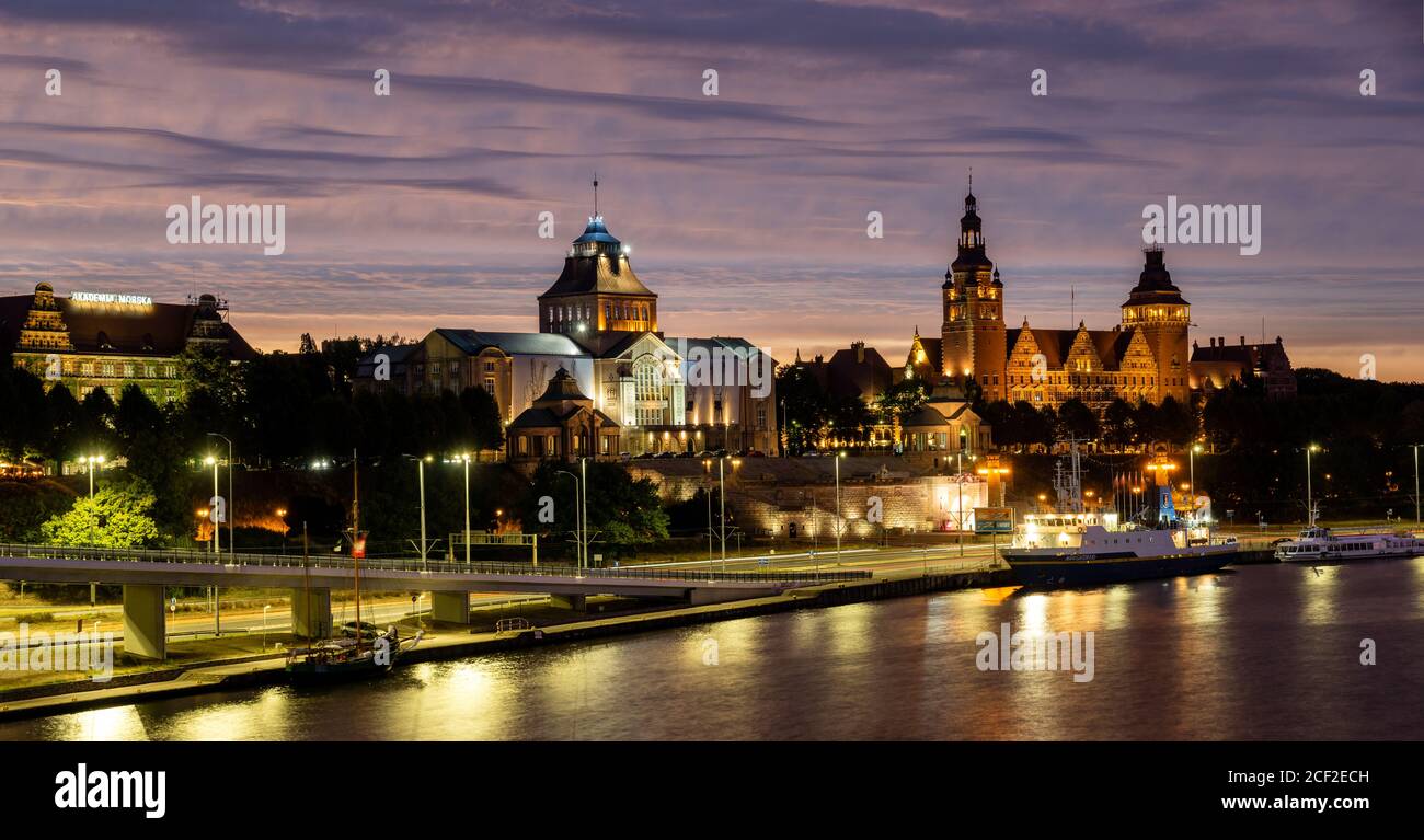 Street castle historic poland szczecin hi-res stock photography and ...