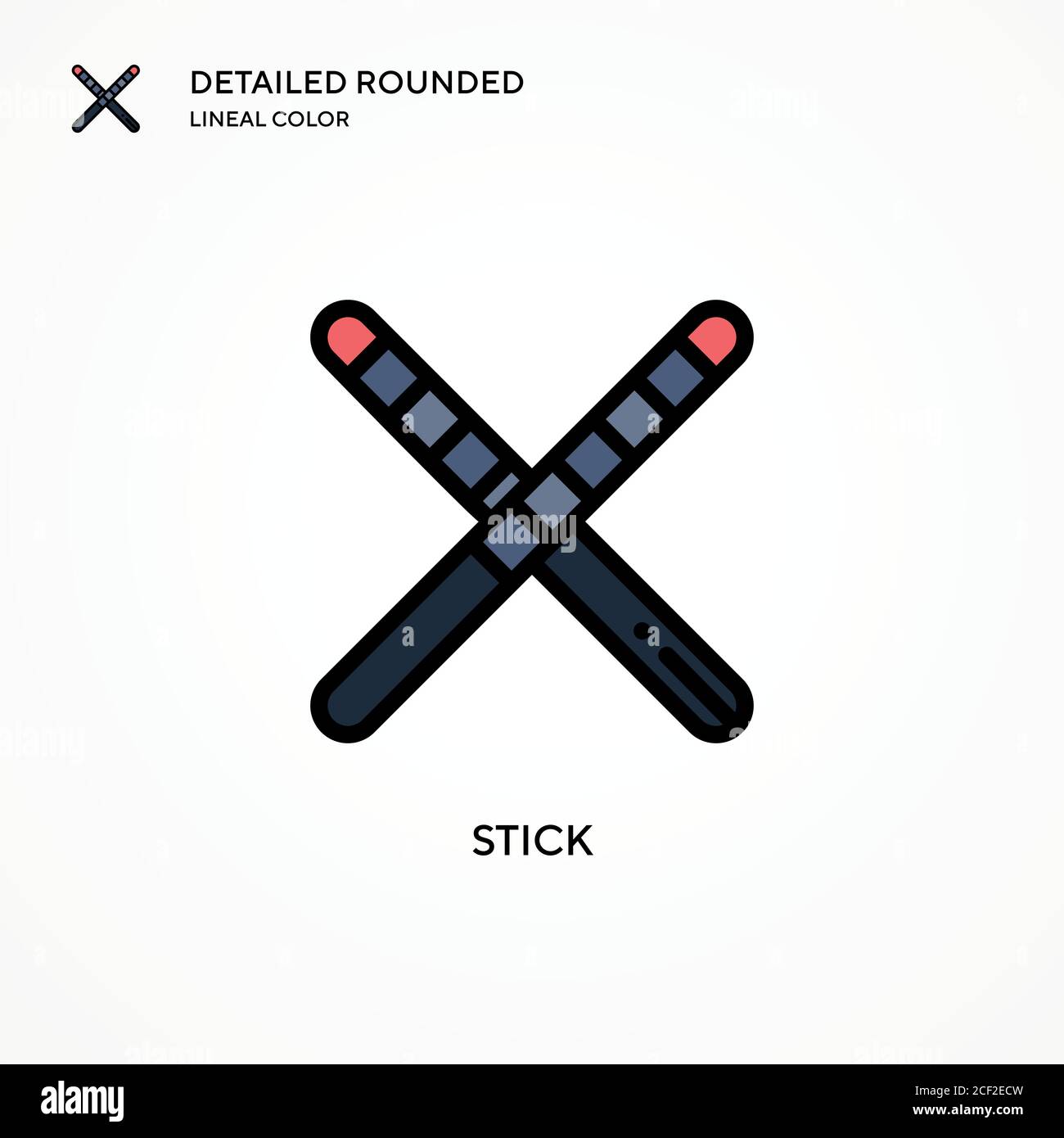 Stick vector icon. Modern vector illustration concepts. Easy to edit ...