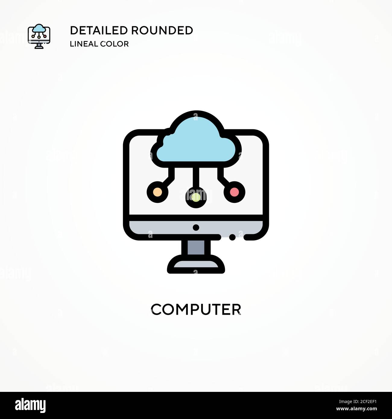 Computer vector icon. Modern vector illustration concepts. Easy to edit ...