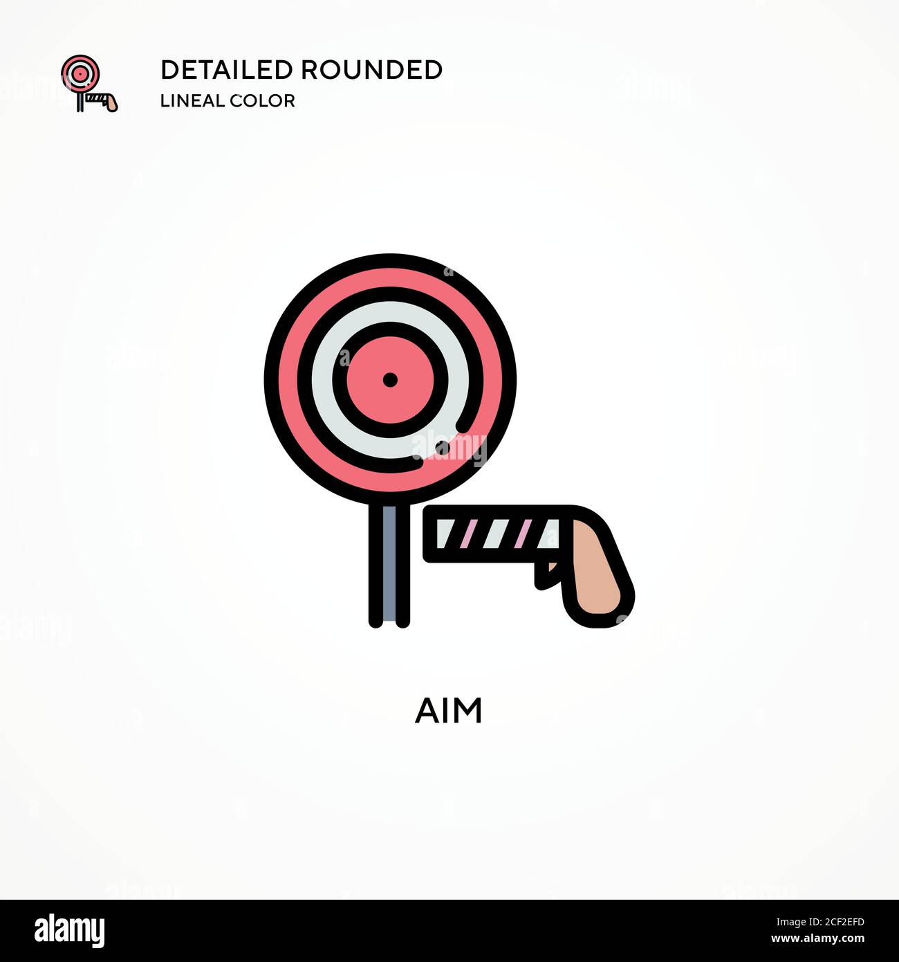 Aim vector icon. Modern vector illustration concepts. Easy to edit and ...