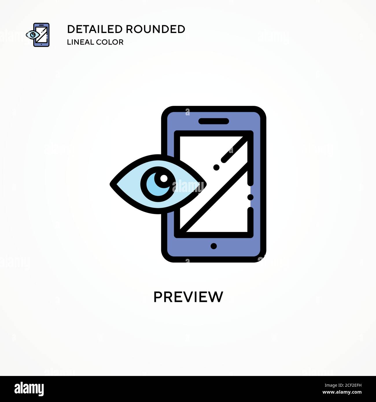 Preview vector icon. Modern vector illustration concepts. Easy to edit ...