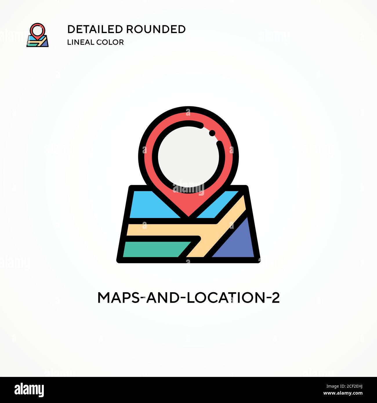 Maps-and-location-2 vector icon. Modern vector illustration concepts ...
