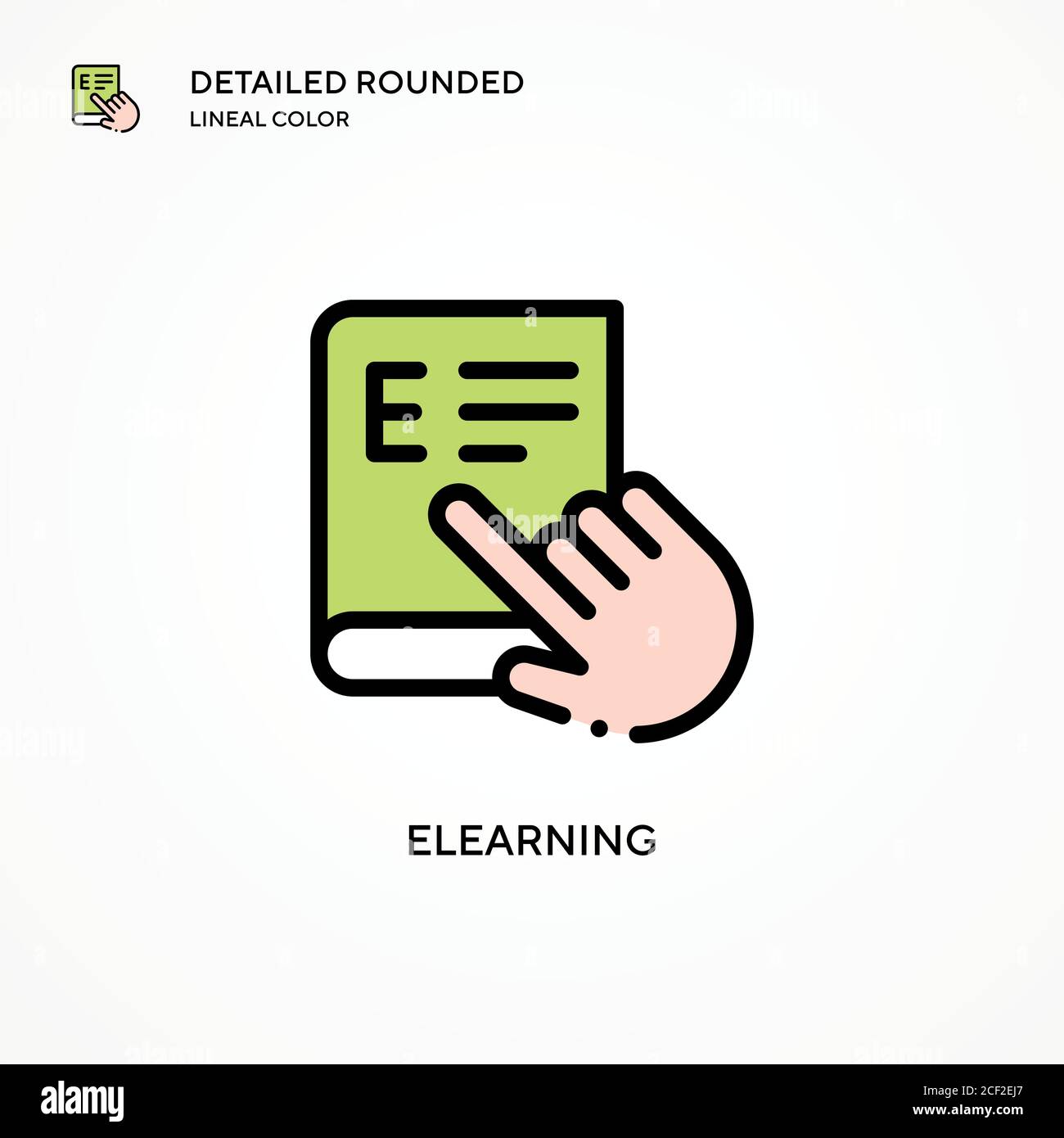 Elearning vector icon. Modern vector illustration concepts. Easy to ...