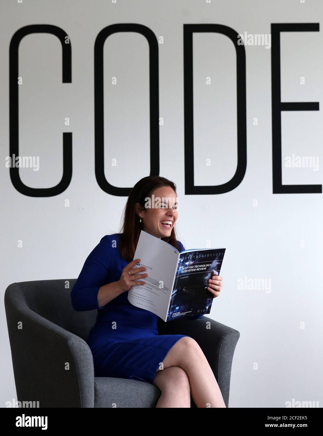 Finance Secretary Kate Forbes at the CodeBase technology incubator in ...