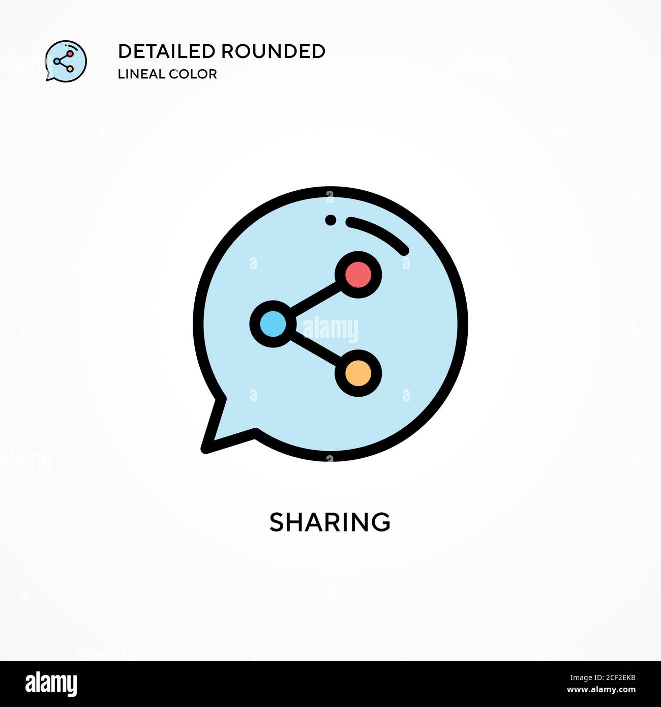 Sharing vector icon. Modern vector illustration concepts. Easy to edit ...
