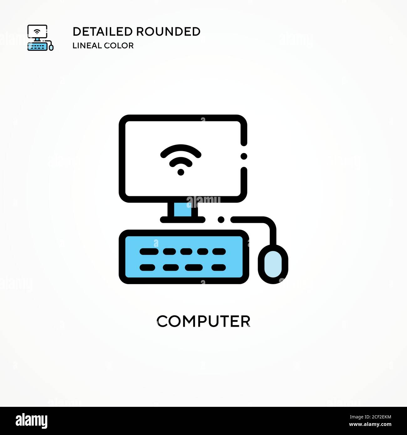 Computer vector icon. Modern vector illustration concepts. Easy to edit ...