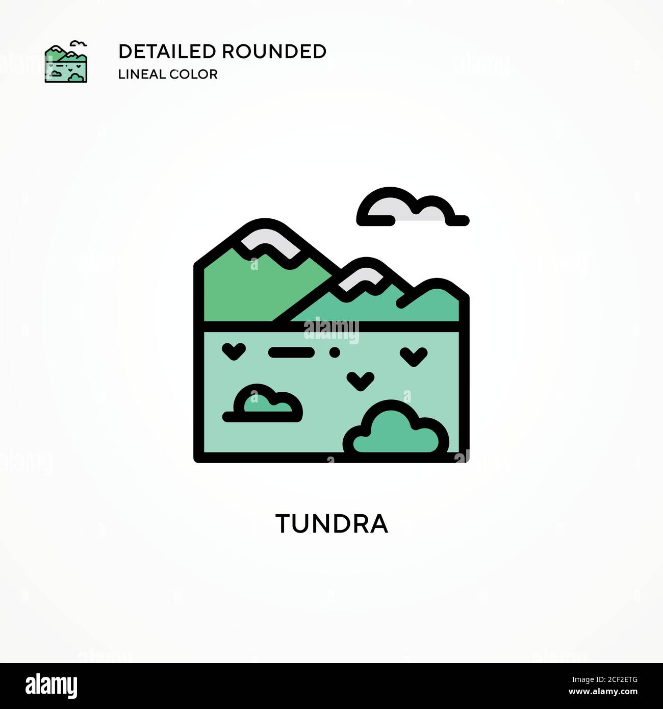 Moss tundra landscape Cut Out Stock Images & Pictures - Alamy