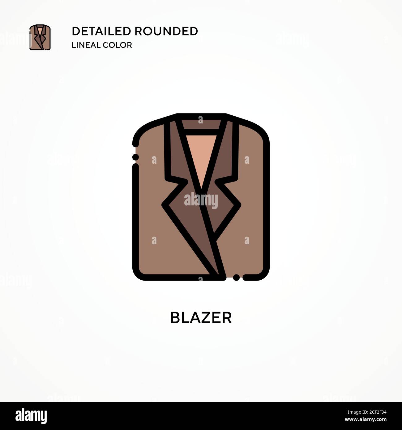 Blazer vector icon. Modern vector illustration concepts. Easy to edit ...